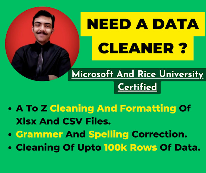 Do Excel Data Cleaning And Data Formatting Of Xlsx Csv Files By Tayyabcreates69 Fiverr