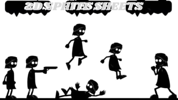 Draw game assets, pixel art, 2d character, sprite sheet for game art ...