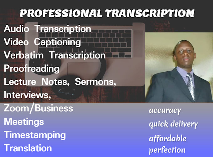 Deliver transcription work both in high quality and in time by Ruggutt ...