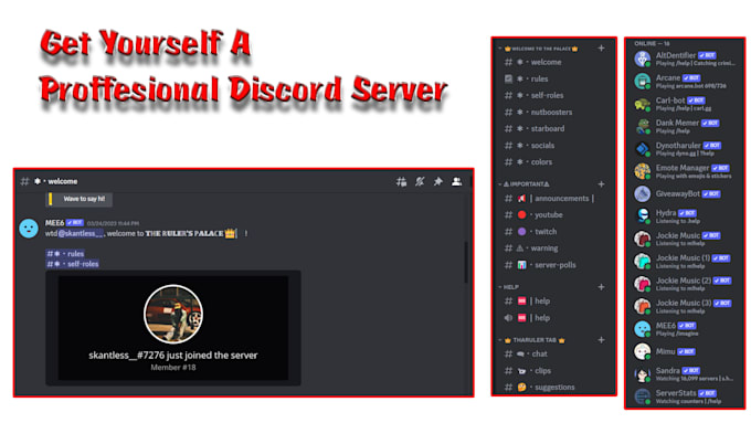 Create you a discord server by K3tharuler_ | Fiverr