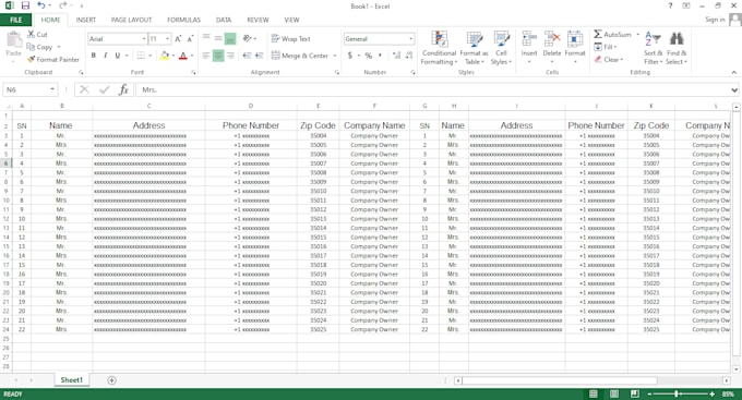 Provide fast and accurate data entry service on excel by Siyamfarhan652 ...