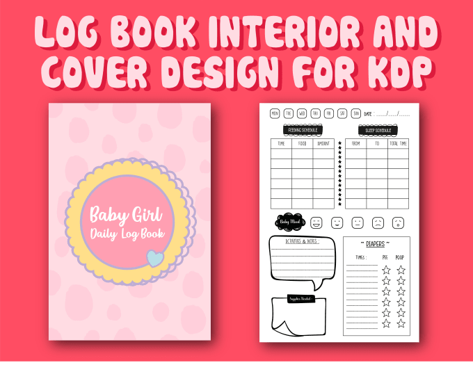Create a log book interior and cover design for kdp by Lamiae99 | Fiverr