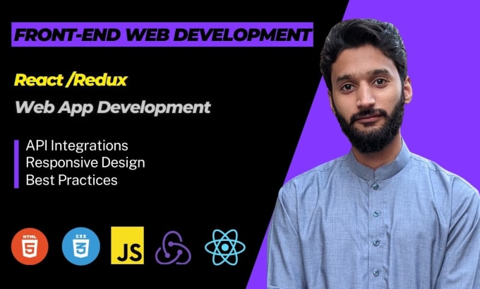 Be Your Front End Web Developer Using Html Css Javascript Bootstrap Gsap React By Wahajali96