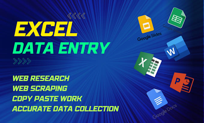 Do accurate excel data entry, web research, and web scraping by Sajibsaha0717 | Fiverr