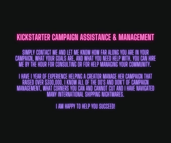 Manage your kickstarter community by Candymarmus | Fiverr