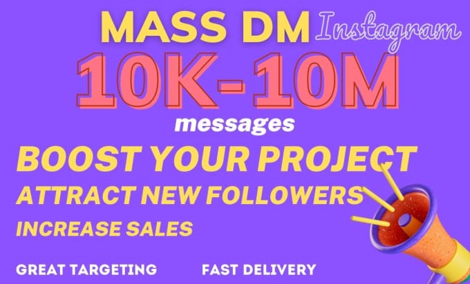 Send 10k mesages on instagram direct by Mikhailsavin | Fiverr