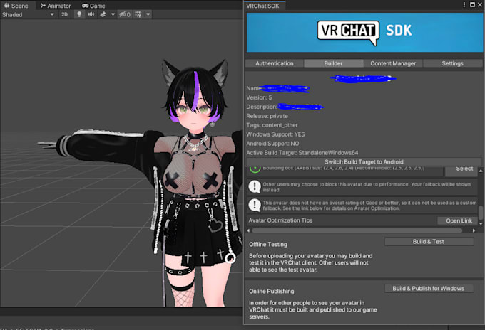 Customize and upload your vrchat avatar by Koperalhazim | Fiverr