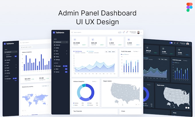 Do unique saas dashboard design, web app, admin panel by Asma_76 | Fiverr