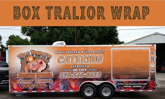Create professional box truck, box trailer wrap design, truck wrap, van ...