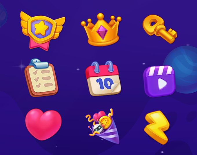 Design 2d game art, assets, ui, and props for your game by Blackpafa ...