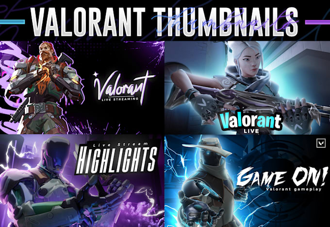 Design pubg valorant gaming youtube thumbnails by Krazyopgfx | Fiverr