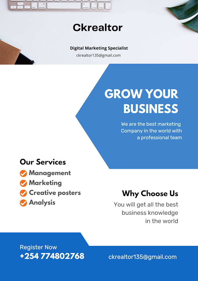 Creative and professional posters for your business by Chepuck | Fiverr