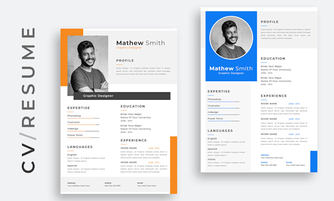 Design fresh and clean cv or resume by Belal1973 | Fiverr