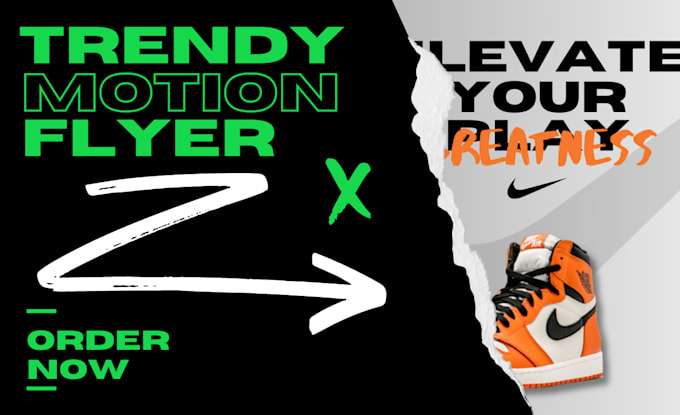 Create an eye catching motion flyer or animated flyer for your social ...