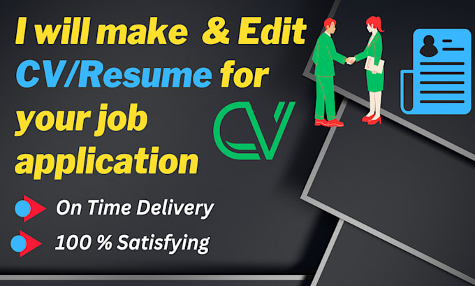 Provide professional cv design, resume writer and cv maker by ...