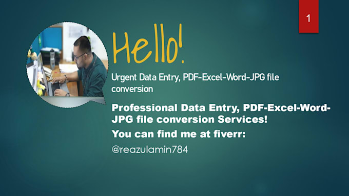 Do data entry, lead generation, pdf, excel related works by Reazulamin784 | Fiverr