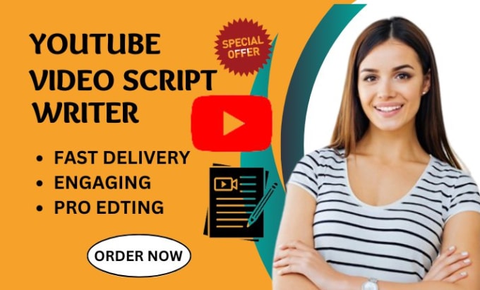 Write Video Script Writing For Youtube Scriptwriting By Elizabeth750 Fiverr