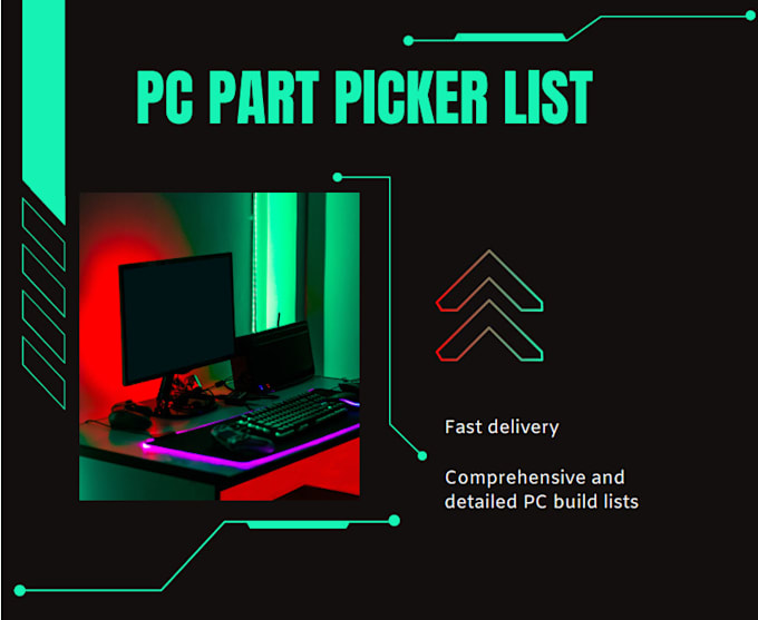Create you a pc part picker list by Blackas1 | Fiverr