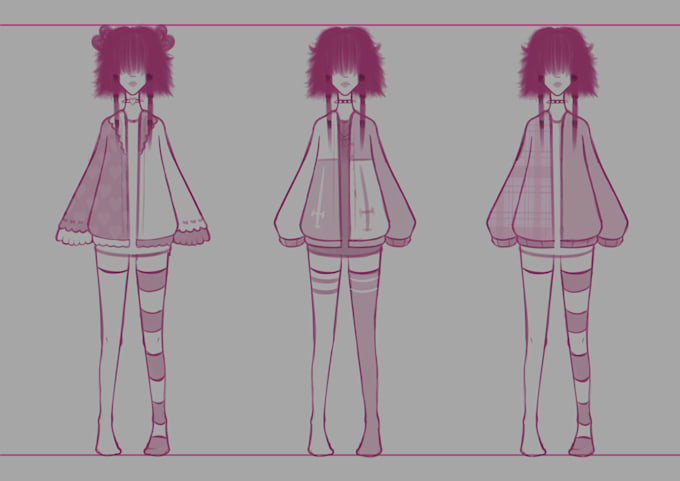 Create your character concept art by Bizzy_lizzy4 | Fiverr