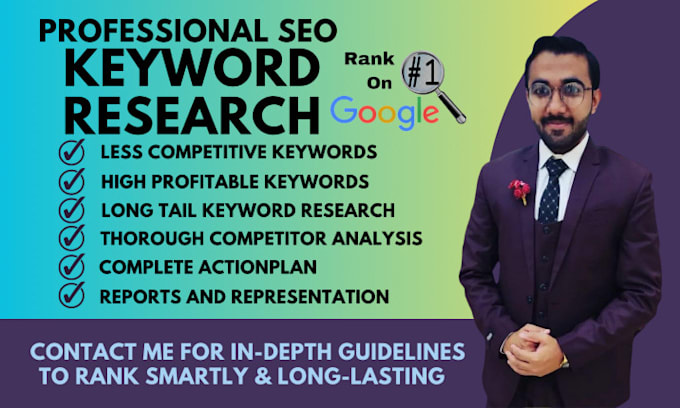 Seo keyword research with comprehensive profitable and competitors ...