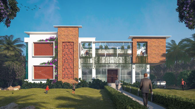 Make realistic 3d external day time views using sketchup and vray by ...