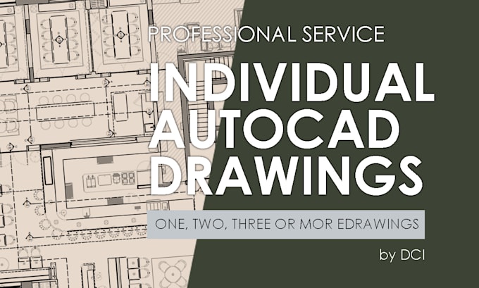 Create individual architectural, interior, detail drawings in autocad ...