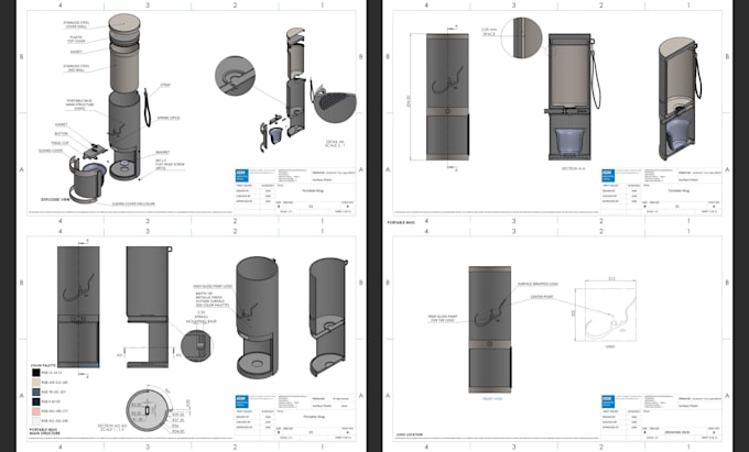 Do cad modeling, technical drawings, files for 3d printing by Jose721 ...