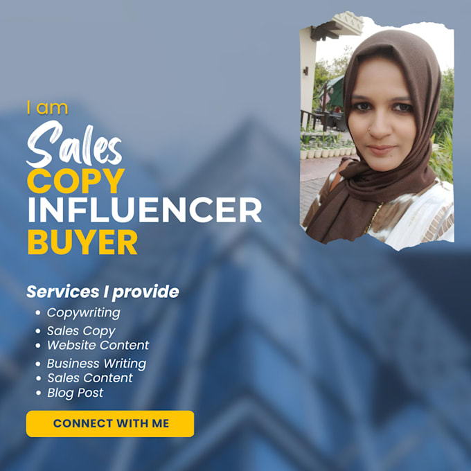 Be your professional sales copy and landing page copywriter by Amna_zehra | Fiverr