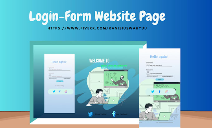 Build,design front page,login form, for your business by Kanisiuswahyu ...