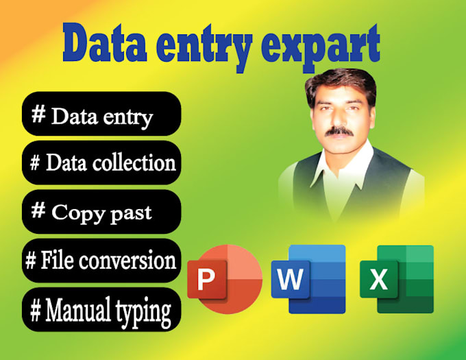 Do data entry work for you using ms office tool by Gsalma | Fiverr