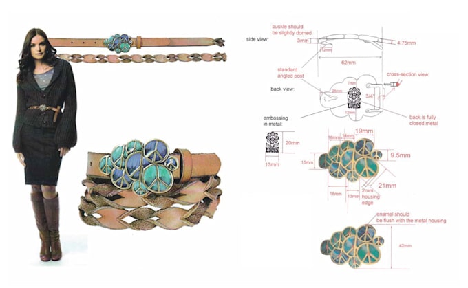 Design and create technical specs of belts by Neilgallagher79 | Fiverr
