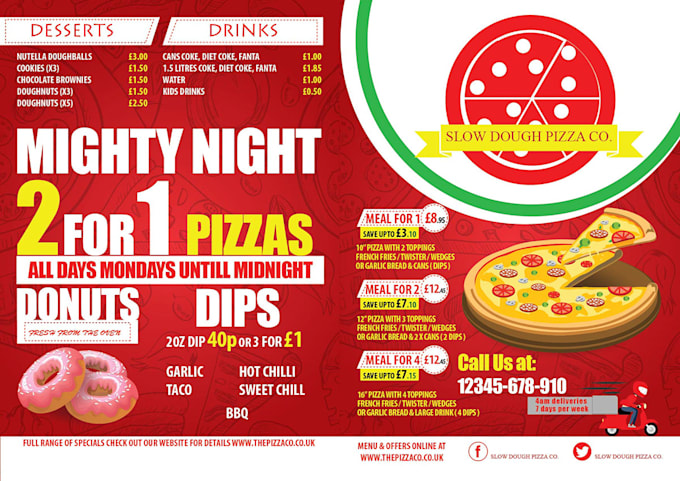 Design eye catching restaurant menu or food menu by Kzr_graphics | Fiverr