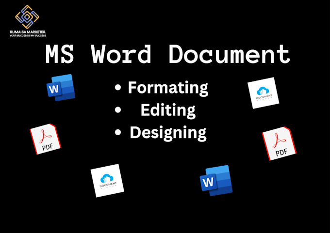 Format edit and design ms word document by Romaisamarketer | Fiverr