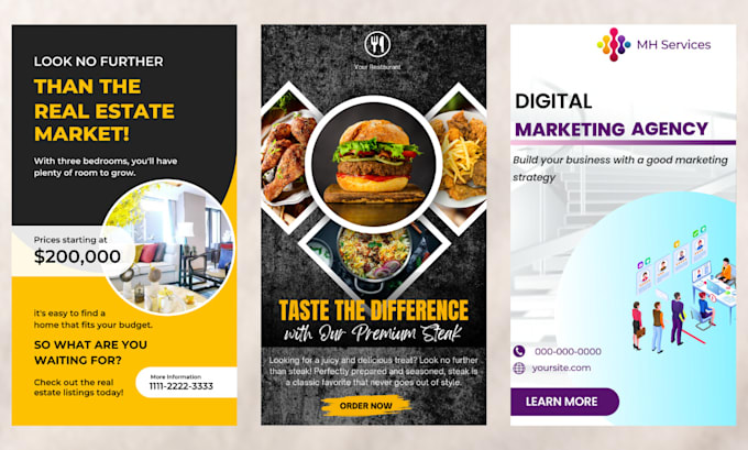 Design stunning animated flyer poster to promote your brand by ...