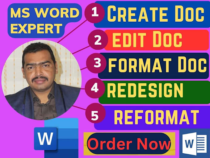 Design, and format your ms word document and pdf professionally by ...