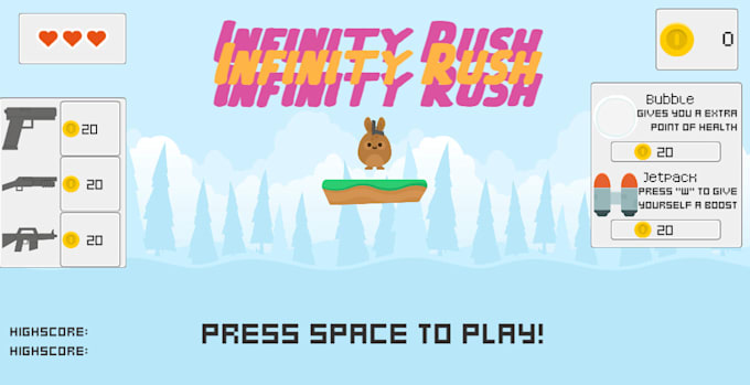 Infinite rabbit breakout on unity 2d by Danichcorp | Fiverr