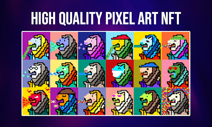 Create high quality custom pixel art nft collection by Richie247 | Fiverr