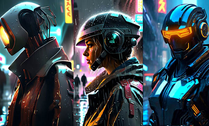 Create cyber punk style custom ai art fast by Aiart234 | Fiverr