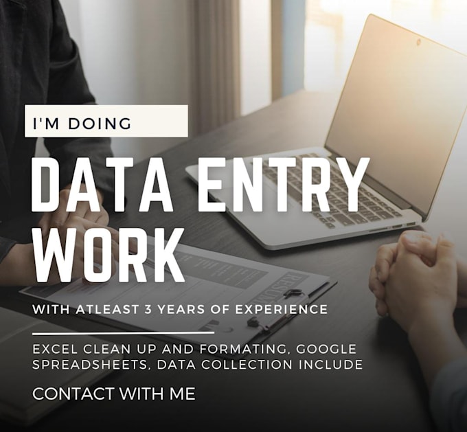 Do data entry for u through microsoft office by Hadiqa_msoffice | Fiverr