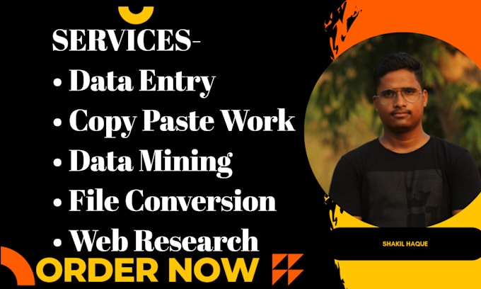 Fast and accurate data entry by Shakil933 | Fiverr Fast and accurate data entry by Shakil933 | Fiverr