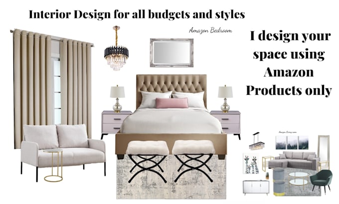 Design your space using only amazon products by Hajara65 | Fiverr