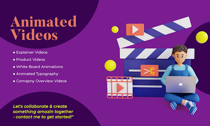Provide professional animation services by Ritumalik877 | Fiverr