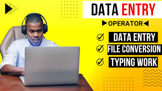 Data entry, data typing work in ms package by Saajithnm | Fiverr