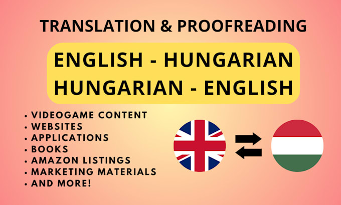 Translate english to hungarian or hungarian to english by Wolfonmars | Fiverr