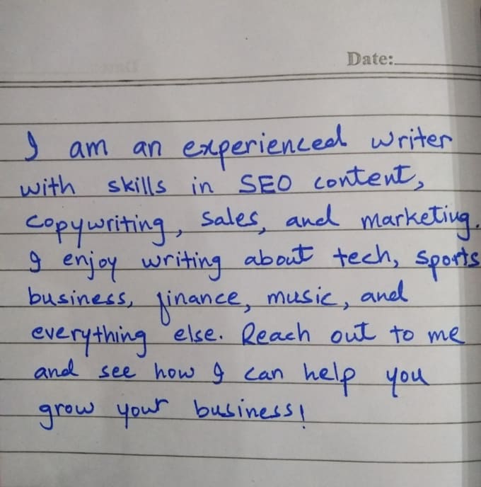 Handwrite notes letters and assignment by Farkhandaareej | Fiverr