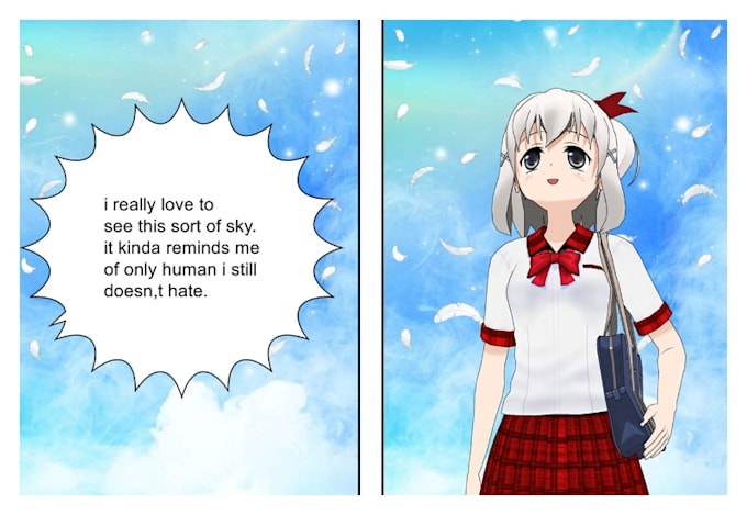 Create custom anime comic strips for you by Ayeshabutt45 | Fiverr