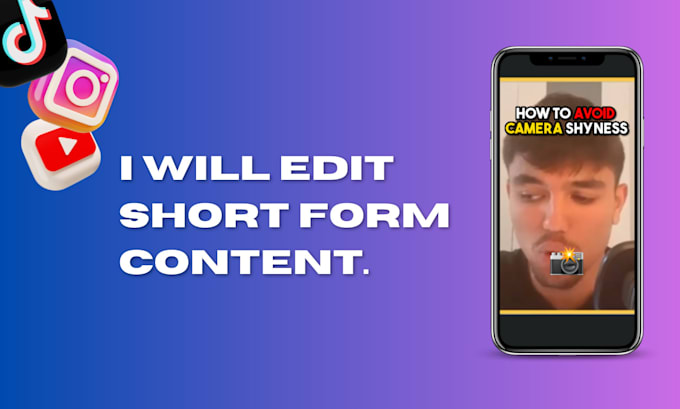 Edit short form content any style by Jacobratcliffe | Fiverr