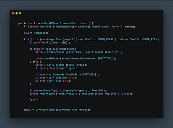 Develop a pocketmine plugin by Tempetas | Fiverr