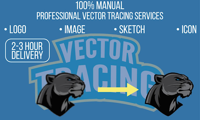 Vector tracing logo, vectorize image, convert to vector by Creation1011 | Fiverr