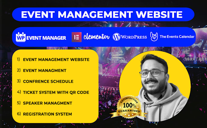 Create a event management website, with ticket, registration and elementor pro by Digital_oxus ...